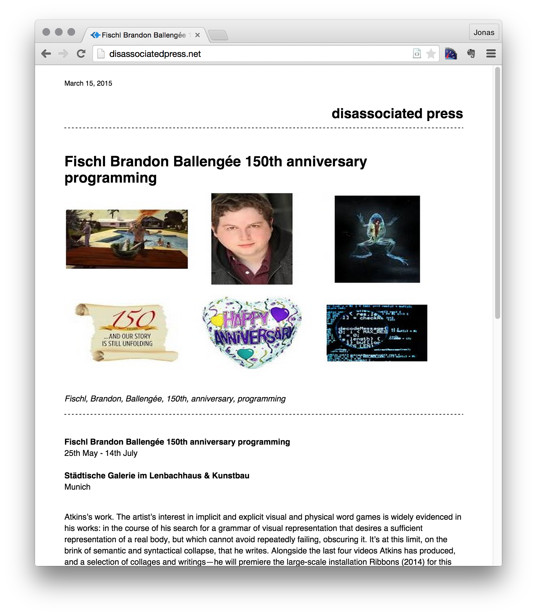 Jonas Lund - Disassociated Press