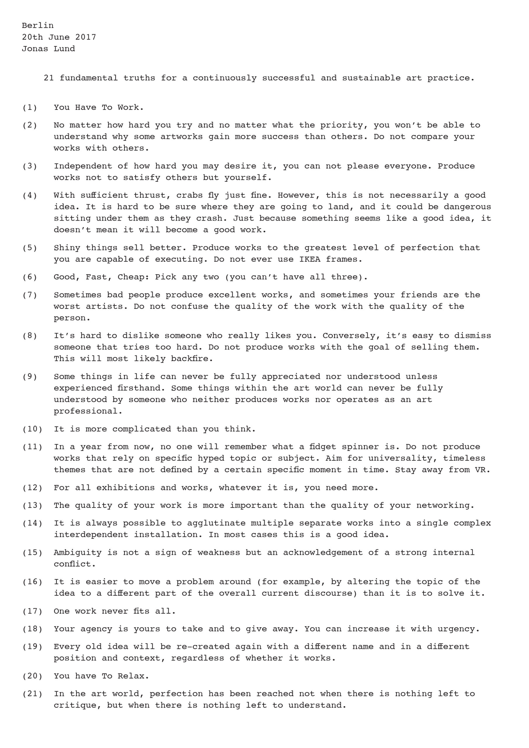 Jonas Lund - RFC – 21 Fundamental Truths for a Continuous Successful ...